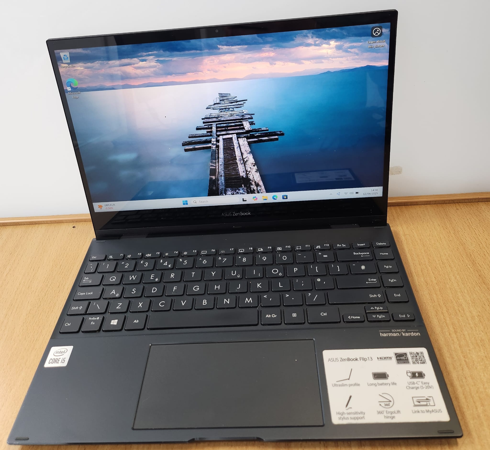 Used ASUS ASUS ZenBook Flip 13 i5 8GB 512GB SSD Touchscreen Win 11 ...